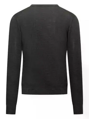 FILIPPO DE LAURENTIIS V-neck Long Sleeve Sweater - Grey