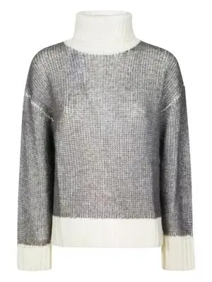 SUN 68 Two-toned Roll-neck Sweater