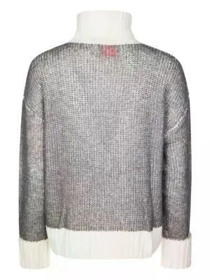 SUN 68 Two-toned Roll-neck Sweater
