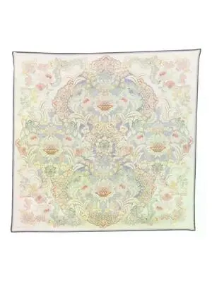 Zimmermann Printed Silk Scarf - Neutrals