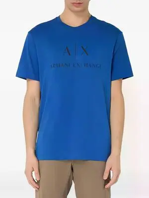 Armani Exchange Logo-print T-shirt - Blue
