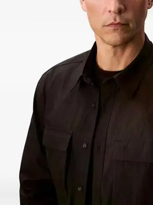Calvin Klein Pocket Long-sleeved Shirt - Black