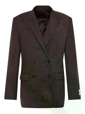 Calvin Klein Houndstooth Double-breasted Jacket