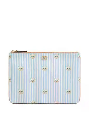 Valentino Garavani Vlogo Signature Pouch - Blue