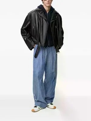 Loewe Zipped Belted Jacket - Black