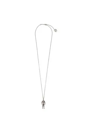 Burberry Equestrian Knight Charm Necklace - Silver