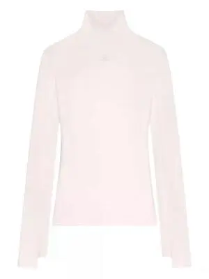 COURREGES Mock-neck Interlock Knit Sweater