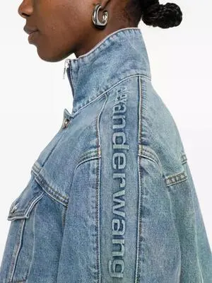 Alexander Wang Logo-embossed Denim Jacket
