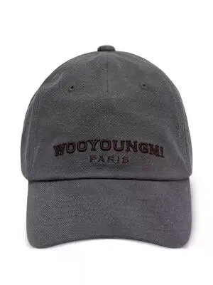 WOOYOUNGMI Embroidered Cap - Grey