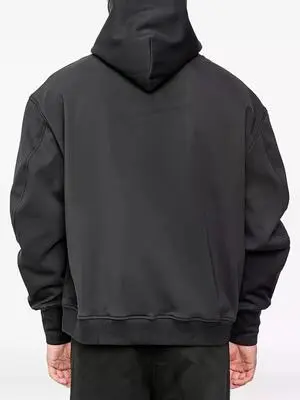 JOE CHIA Moth Zip-detail Hoodie