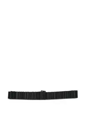 Issey Miyake Pleated Buckle Belt - Black