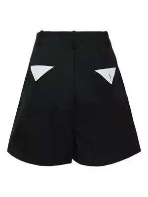 MMAM Darted Wool-blend Tailored Shorts