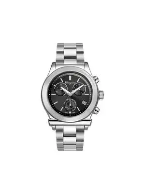 FERRAGAMO Chronograph Stainless Steel Bracelet Watch - Black