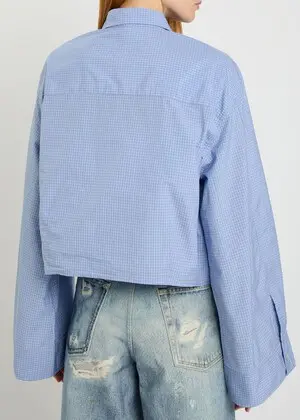 Our Legacy Balloon Checked Cotton-poplin Shirt