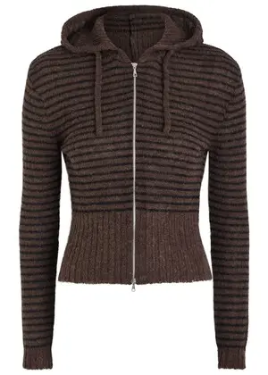 Our Legacy Compact Striped Brushed Alpaca-blend Jumper