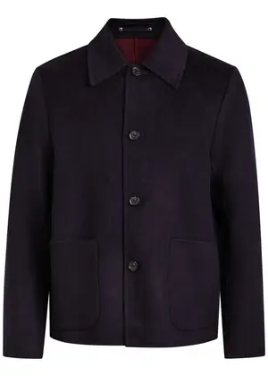 Paul Smith Wool-blend Jacket - Navy