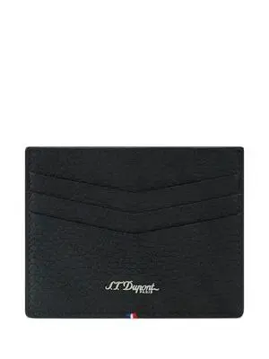 S.t. Dupont Textured Card Holder - Black