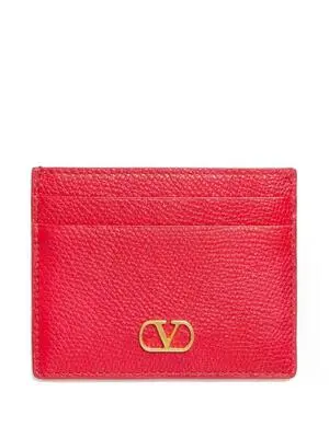 Valentino Garavani Vlogo Signature Card Holder - Red