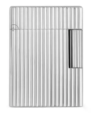 S.t. Dupont Ribbed Lighter - Silver