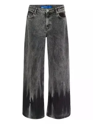Karl Lagerfeld Low-rise Wide-leg Jeans - Grey