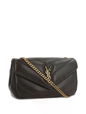 Saint Laurent Mini Loulou Shoulder Bag - Grey