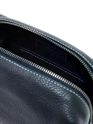 Giorgio Armani Grained Leather Wash Bag