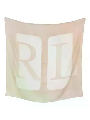 Ralph Lauren Logo Square Scarf - Brown