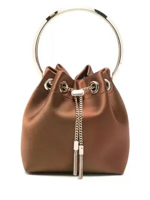 JIMMY CHOO Bon Bon Ring-handle Mini Bag - Brown