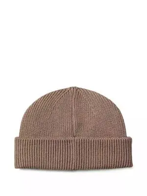 Calvin Klein Ribbed Logo-patch Beanie