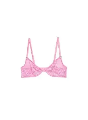 Fleur Du Mal Le Stretch Lace Demi Bra - Bisou
