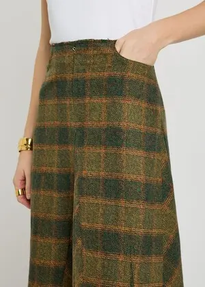 Our Legacy Rebel Checked Cotton Maxi Skirt - Stripe