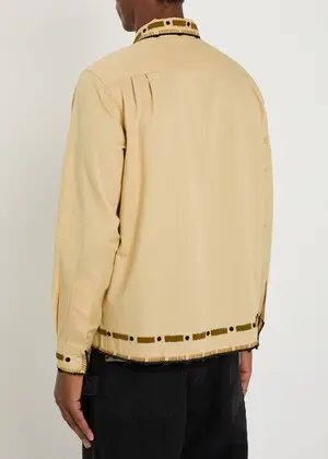 BODE Bead-embellished Cotton Shirt - Cream