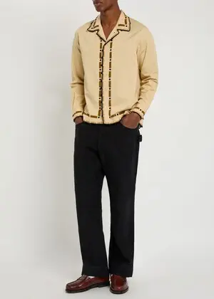 BODE Bead-embellished Cotton Shirt - Cream