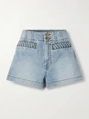 Zimmermann Light Wash Shorts For Women