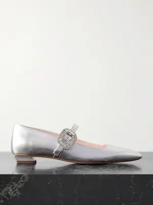 Roger Vivier Silver Tone Shoes For Women