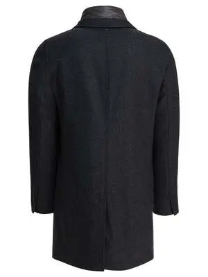 Herno Wool Coat With Integrated Vest