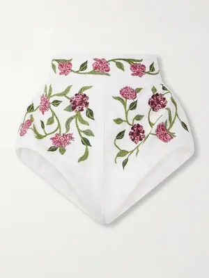 Agua Bendita Floral Shorts For Women