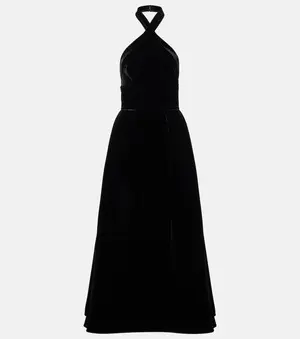 Elie Saab Halterneck Velvet Gown