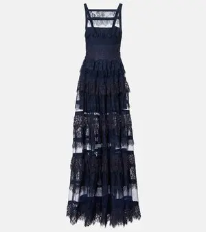 Elie Saab Lace Gown - Blue