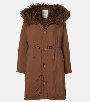 YVES SALOMON Shearling-trimmed Down Coat