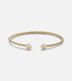 David Yurman 18k Yellow Bracelet With Diamonds - Gold