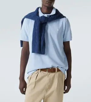 Polo Ralph Lauren Cotton Piqué Polo Shirt - Blue