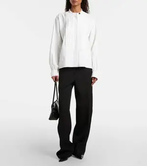 JIL SANDER Low-rise Wool Straight Pants