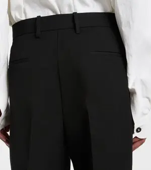 JIL SANDER Low-rise Wool Straight Pants