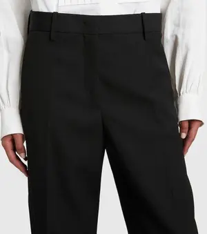 JIL SANDER Low-rise Wool Straight Pants