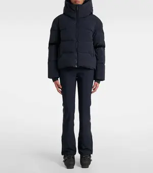 Fusalp Barsy Velvet-trimmed Down Ski Jacket - Black