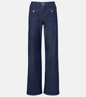7 For All Mankind Lotta Tailorless Mid-rise Wide-leg Jeans