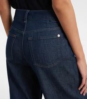 7 For All Mankind Lotta Tailorless Mid-rise Wide-leg Jeans