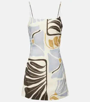 SIR. Lola Floral Linen Mini Dress - Multicoloured