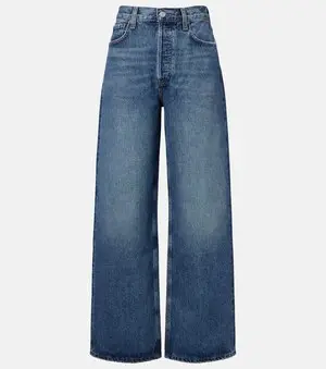 AGOLDE Low Slung Baggy Wide-leg Jeans - Blue